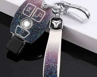 Mercedes Benz Stylish Key Fob Cover With Key Chain Jade/marble Effect ...