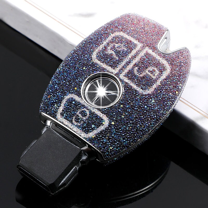 Mercedes Benz Stylish Key Fob Cover With Key Chain Crystal - Etsy