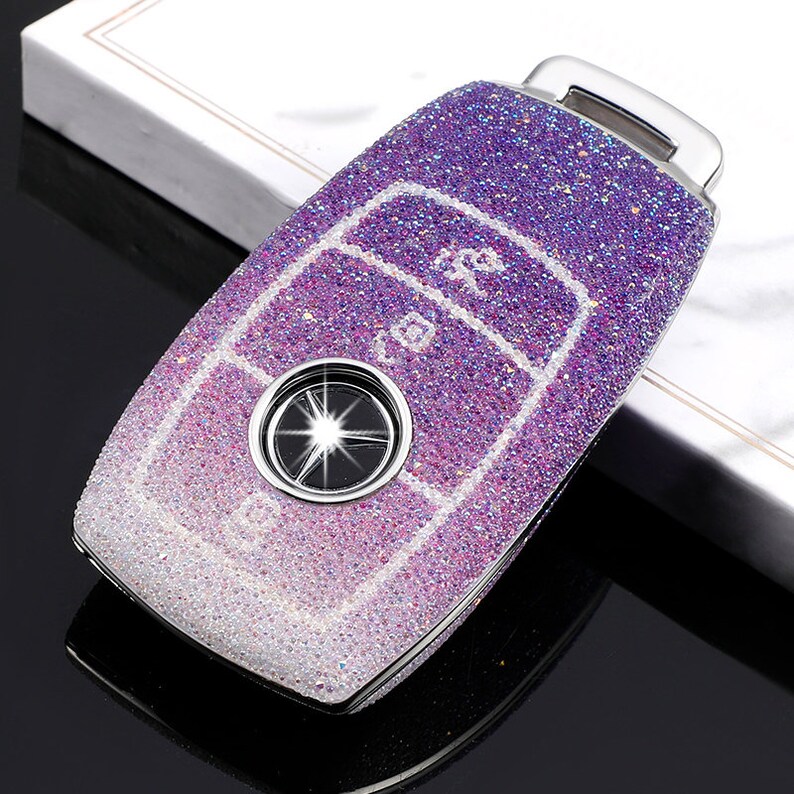 Mercedes Benz Stylish Bling Key Fob Cover With Key Chain - High Quality ...