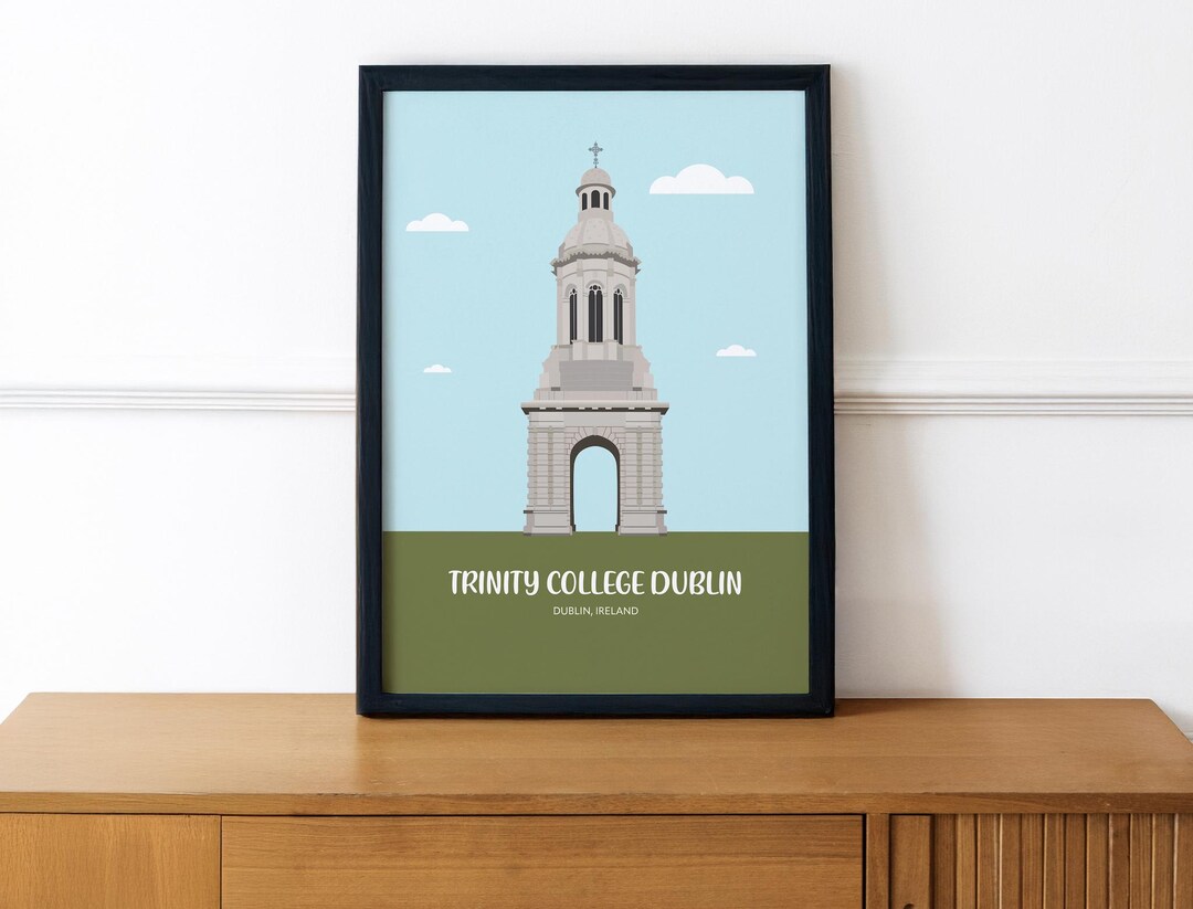 Trinity College Dublin Unframed Print, Irish Gift, Dublin Art - Etsy