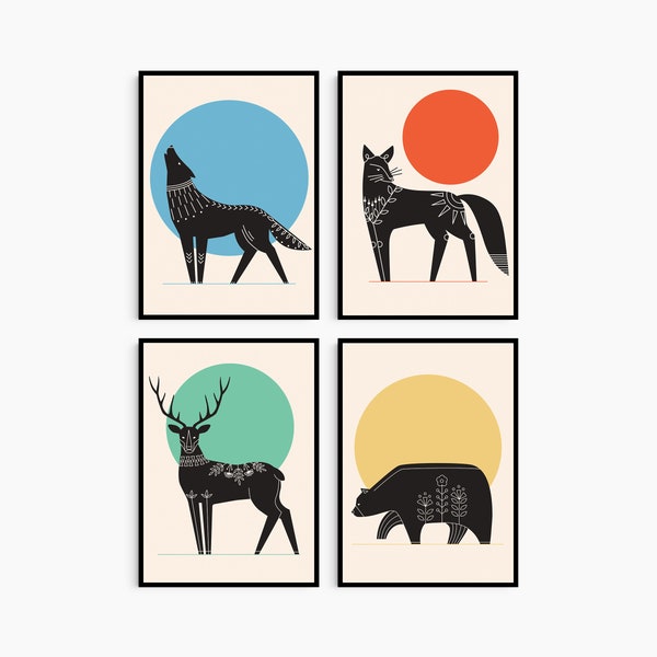 Minimalist Animal - Etsy