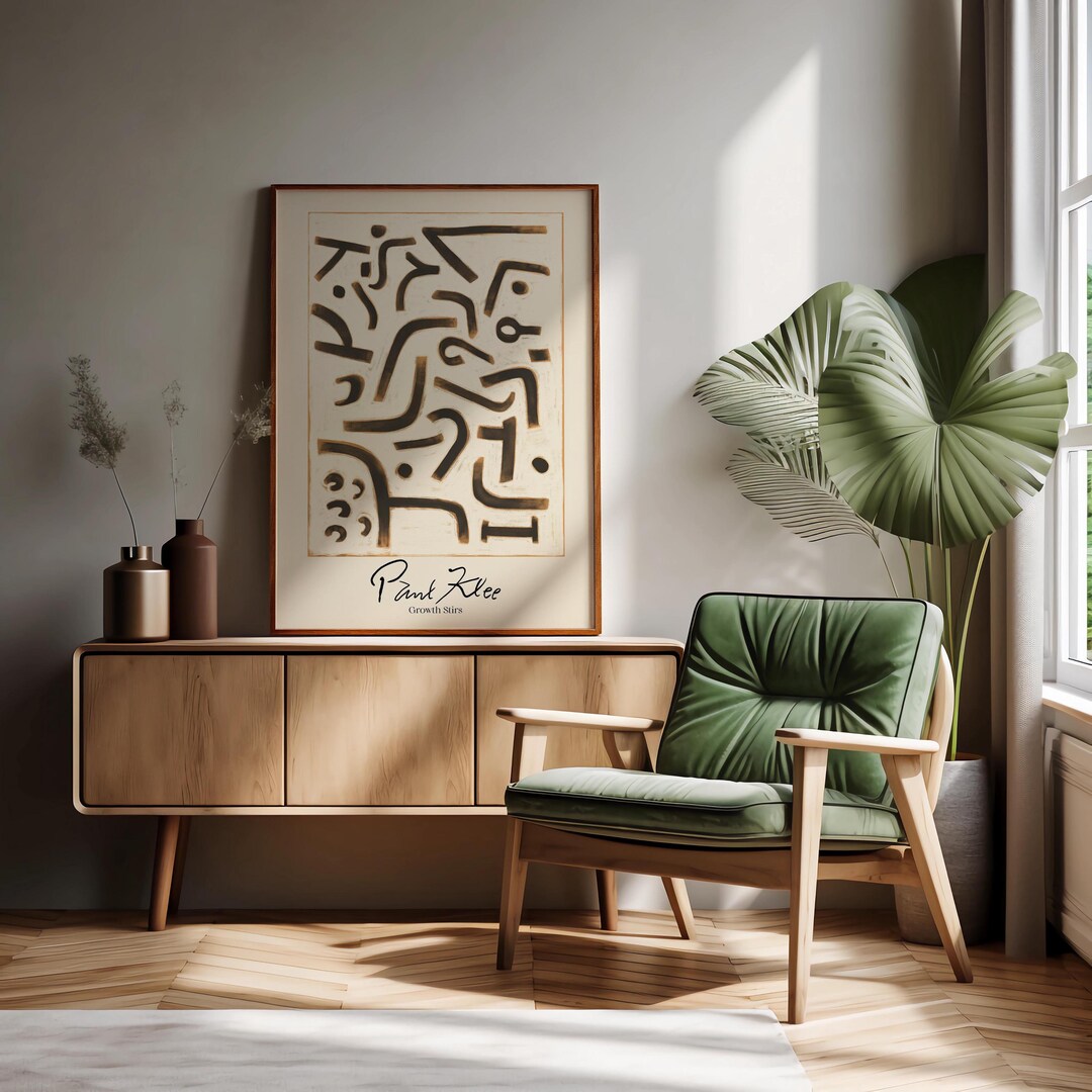 Paul Klee Growth Stirs Art Poster | Abstract Bedroom Wall Decor ...