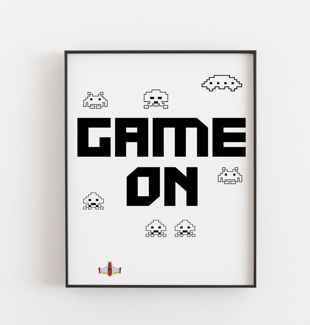 Game on Print Only | Gamer Gifts | Gaming Room Prints | Gamer Girl ...