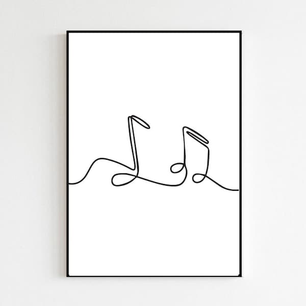 Minimalist Music Poster - Etsy UK