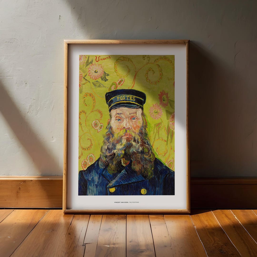 Vincent Van Gogh the Postman Print, Iconic Impressionist Art, Classic ...