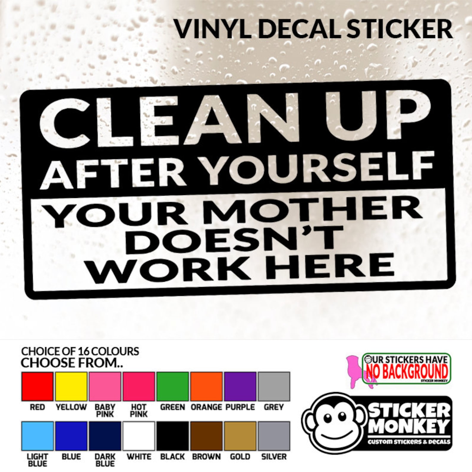 Clean Up After Yourself Your Mother Doesnt Work Here Etsy Uk
