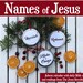 Names of Jesus Advent Calendar, PDF, 24 Printable Ornaments, Jesus ...
