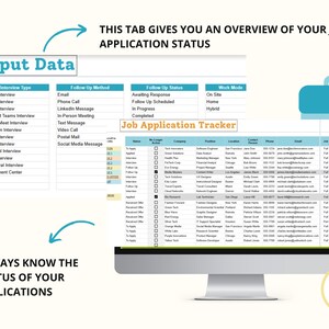 Ultimate Job Application Spreadsheet - Google Sheets - Etsy