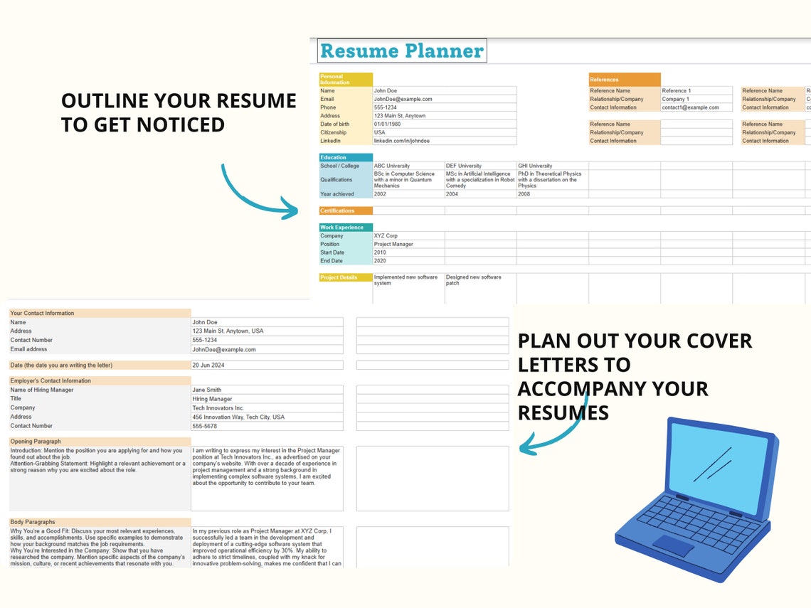 Ultimate Job Application Spreadsheet - Google Sheets - Etsy