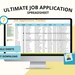 Ultimate Job Application Spreadsheet - Google Sheets - Etsy