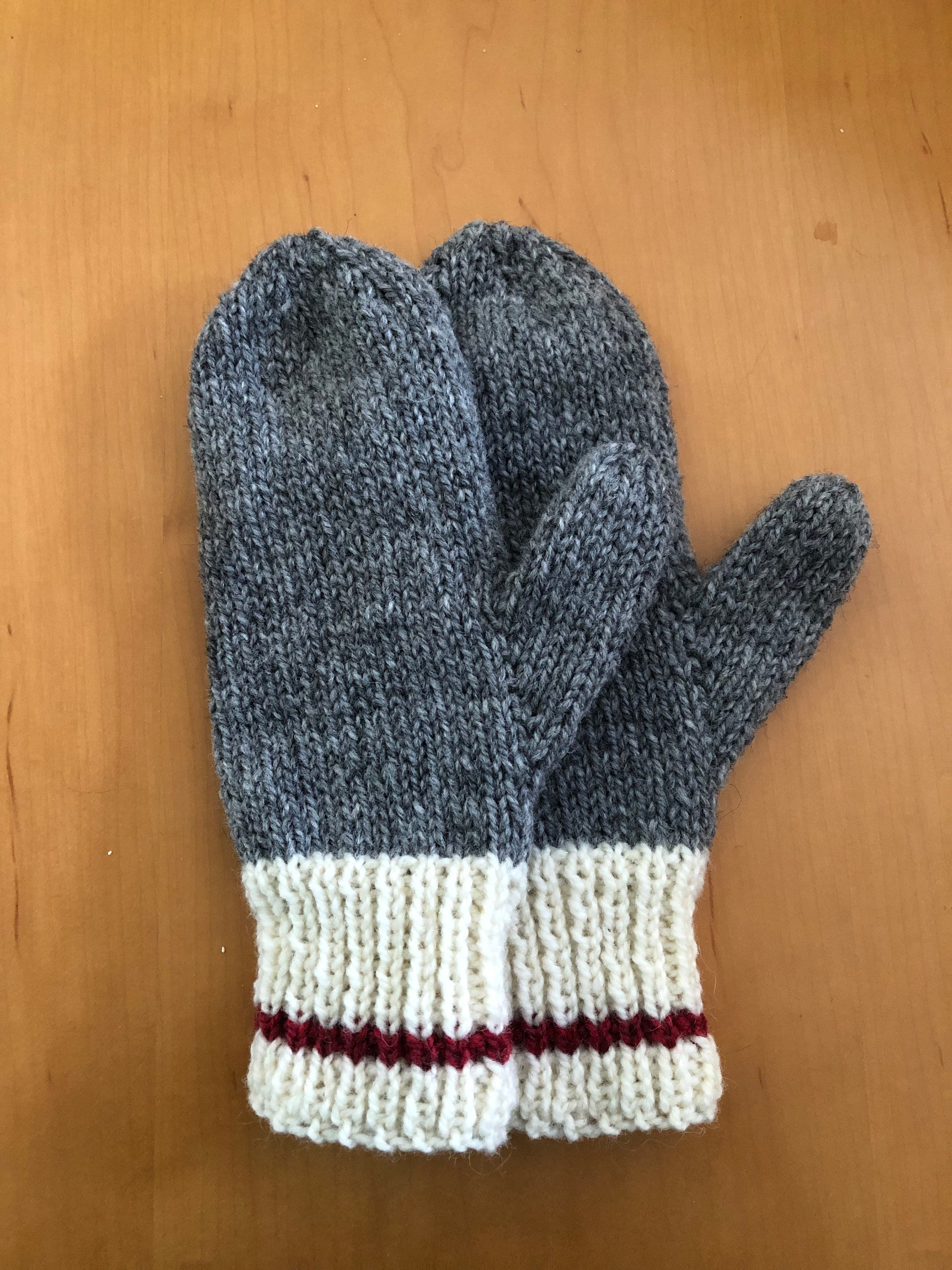 Mitaines de laine tricotées à la main | Etsy