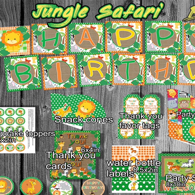 Jungle Decorations - Etsy