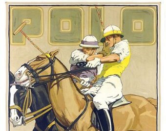Vintage Polo Poster - Etsy