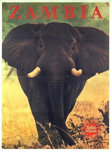 Vintage Zambia in the Sun Tourism Poster Print A3/a4 - Etsy
