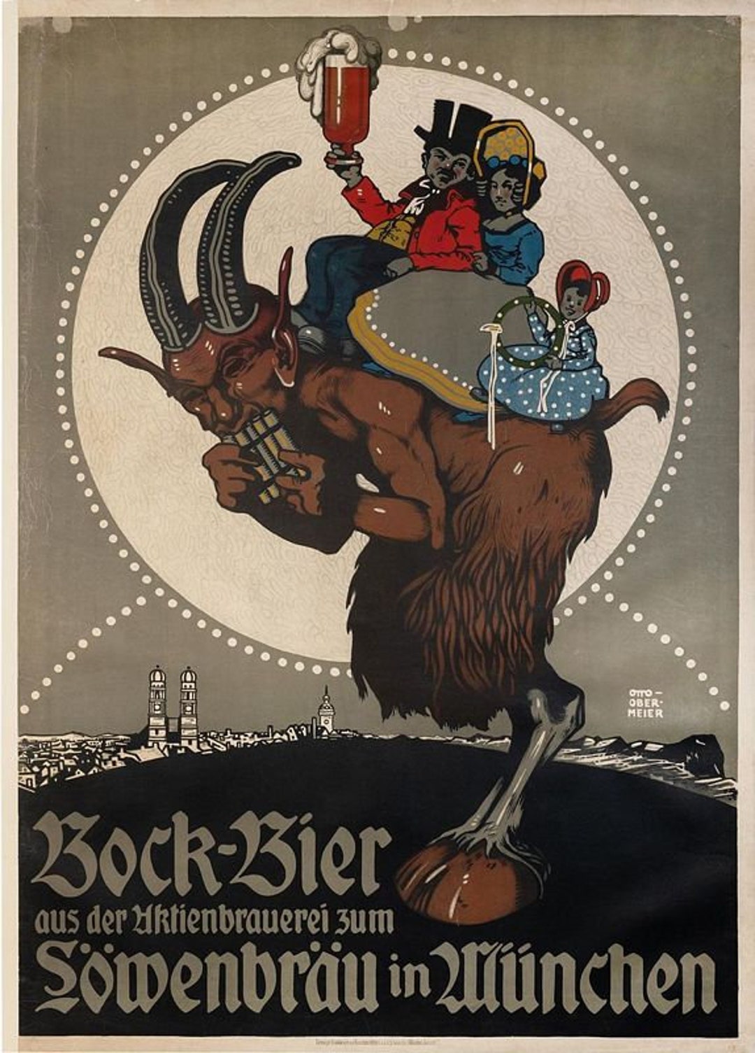 Vintage Lowenbrau Bock Bier Advertisement Poster Print A3/A4 - Etsy