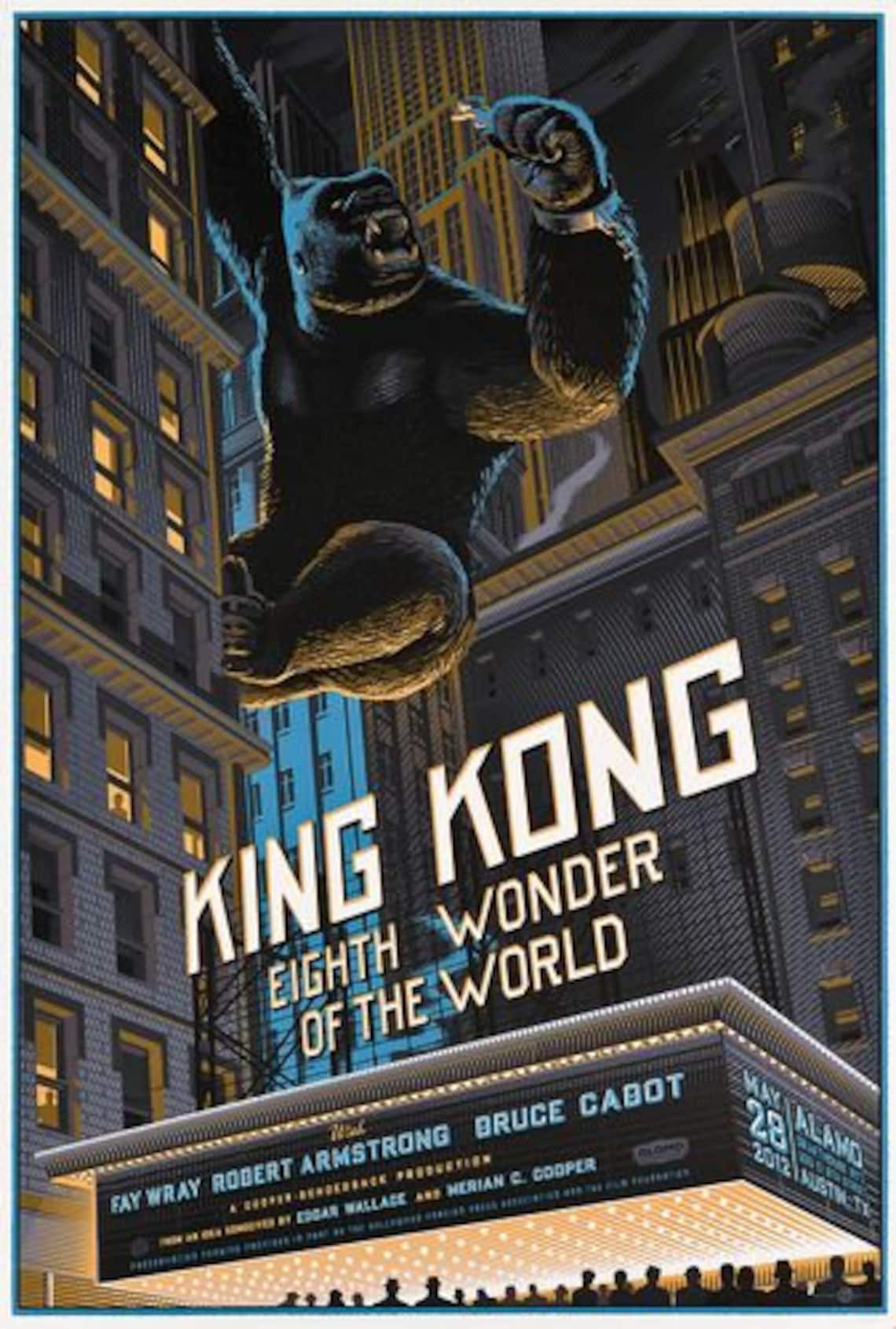 Vintage King Kong Empire State Building Movie Poster Reprint A3/A4 - Etsy