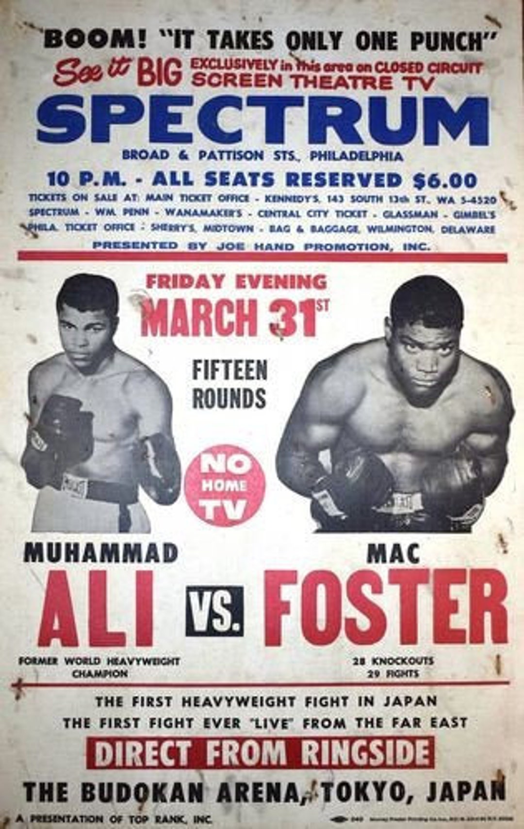 Vintage Muhammad Ali Mac Foster Boxing Poster A3/A4 Print - Etsy