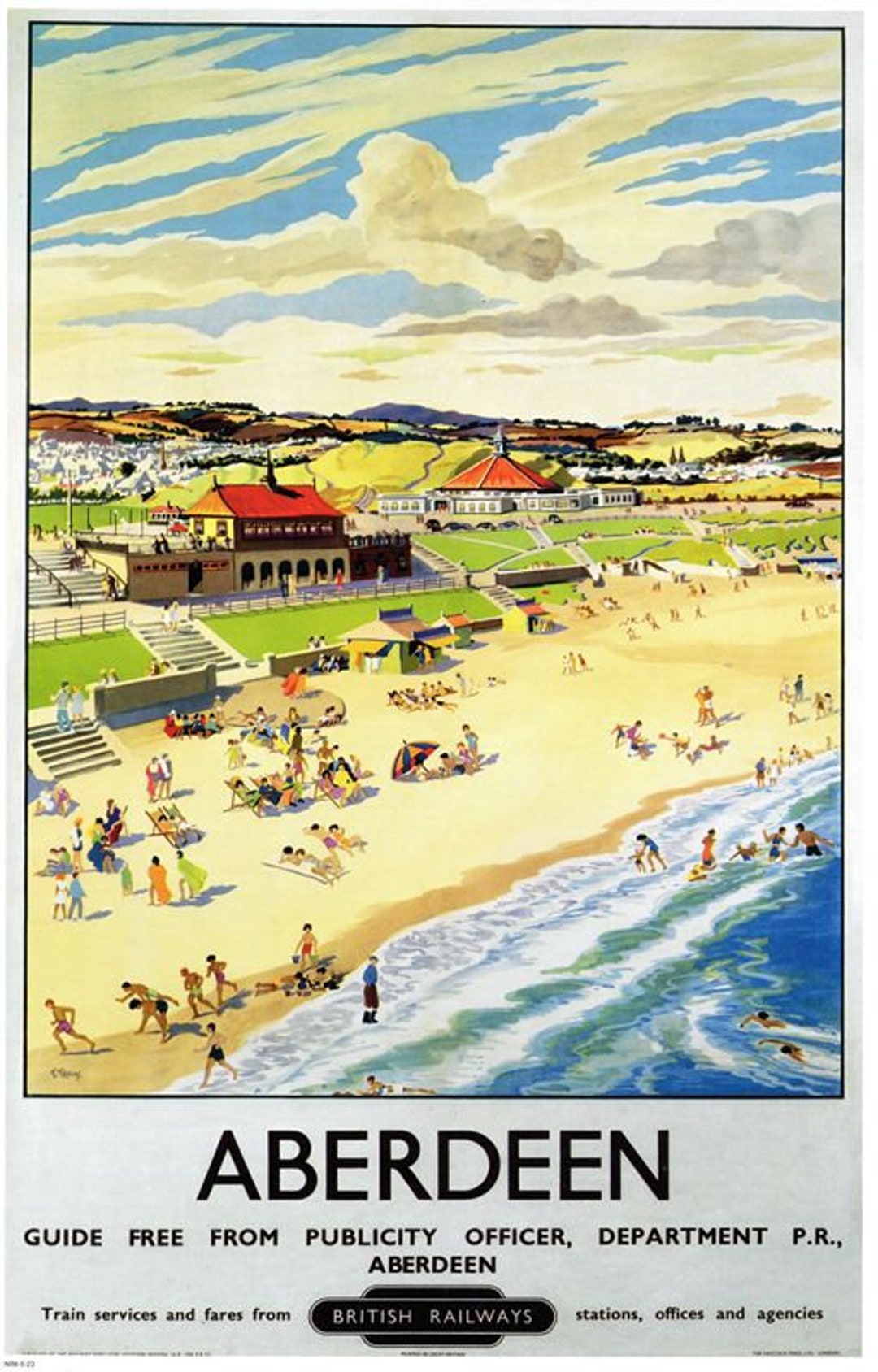 Vintage British Rail Aberdeen Coast Railway Poster A4/A3/A2/A1 Print - Etsy