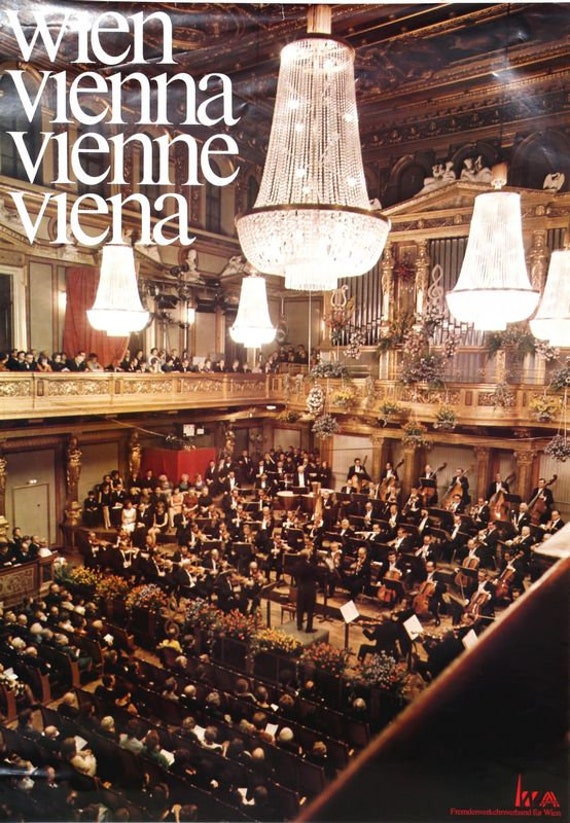 Vintage Vienna Opera House Tourism Poster Print A3/A4 - Etsy