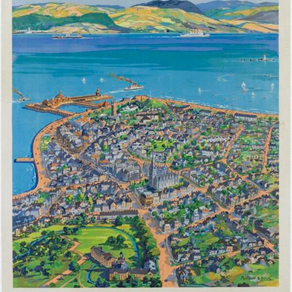 Dunoon Poster Print - Etsy UK