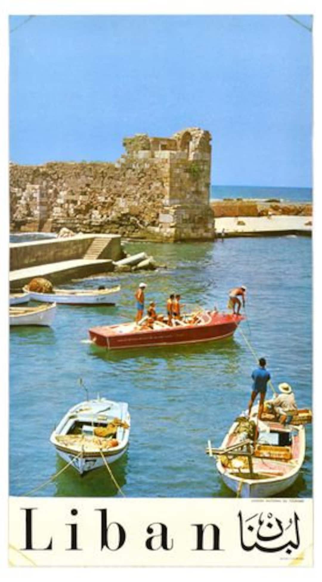 Vintage Visit Lebanon 4 Tourism Poster A3/A4 - Etsy