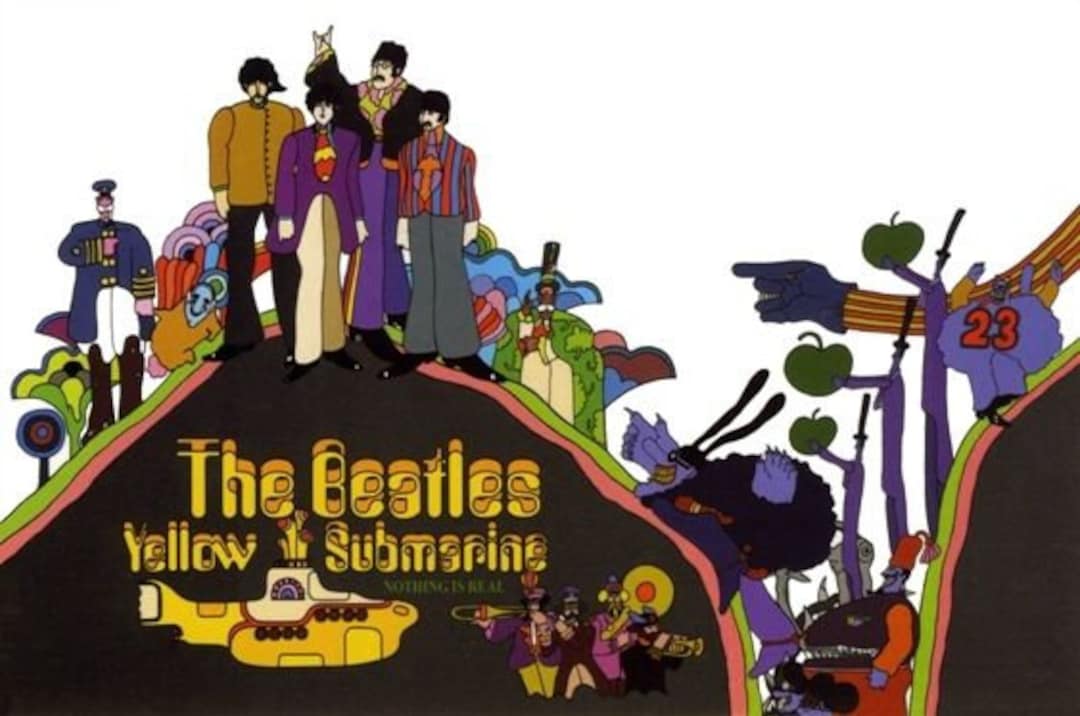 Yellow Submarine 1968 Animated Beatles Film A3 Poster Reprint - Etsy