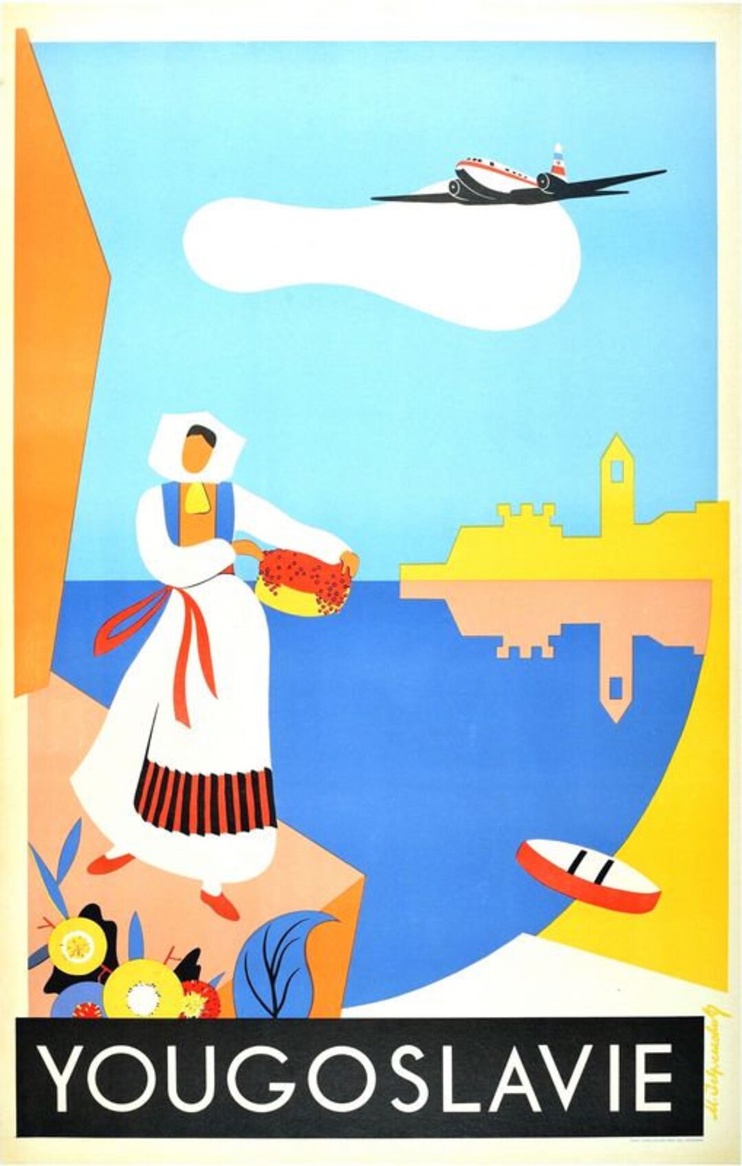 Vintage Yugoslavia Tourism Poster Print A3/A4 - Etsy