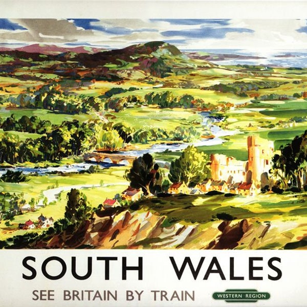 Wales Rail Poster - Etsy