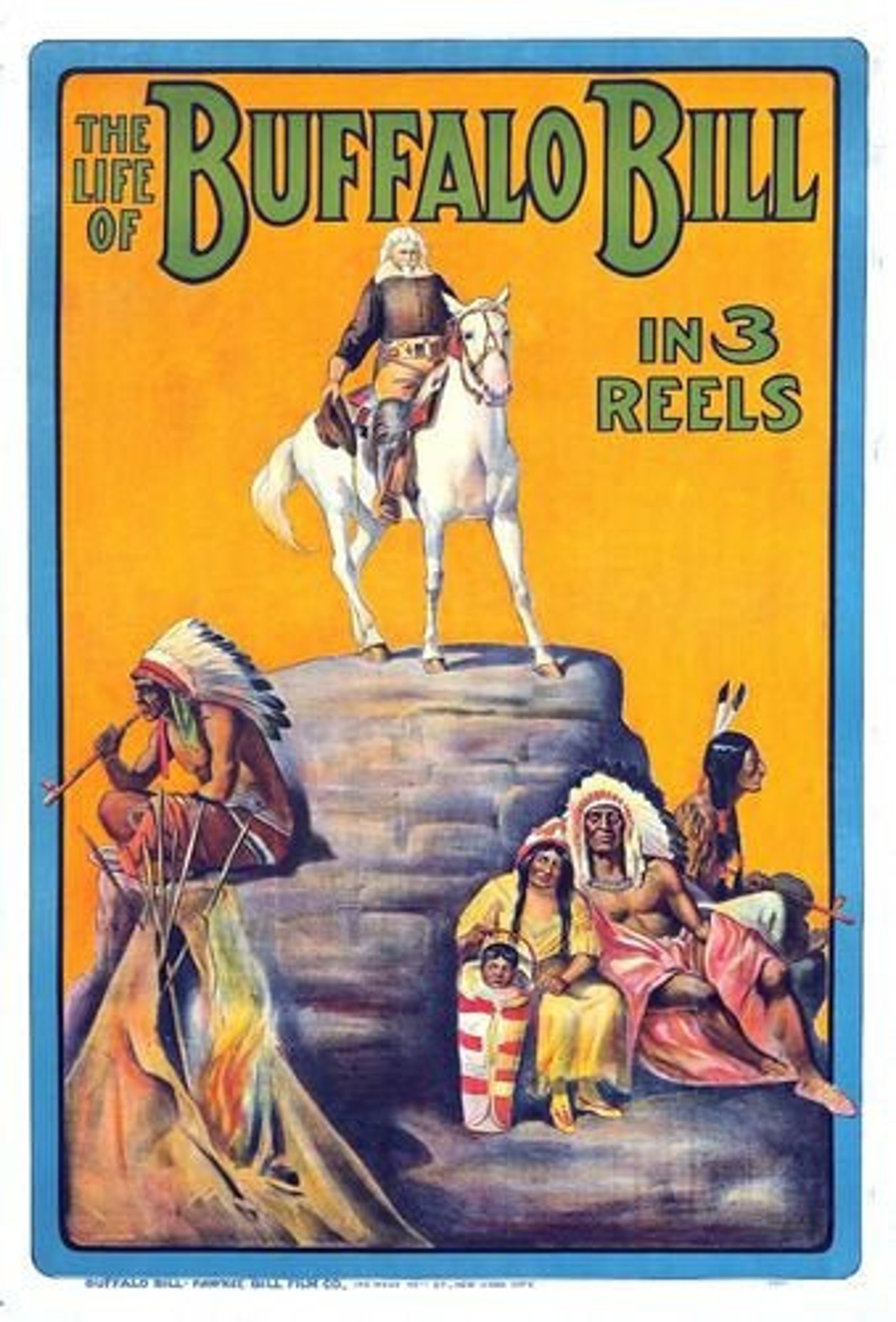 Vintage Buffalo Bill Movie Poster A3/A4 Print - Etsy