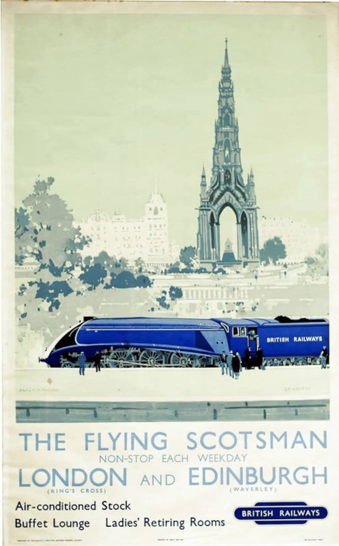Vintage LNER Coronation Flying Scotsman Railway Poster Print A3/A4 - Etsy