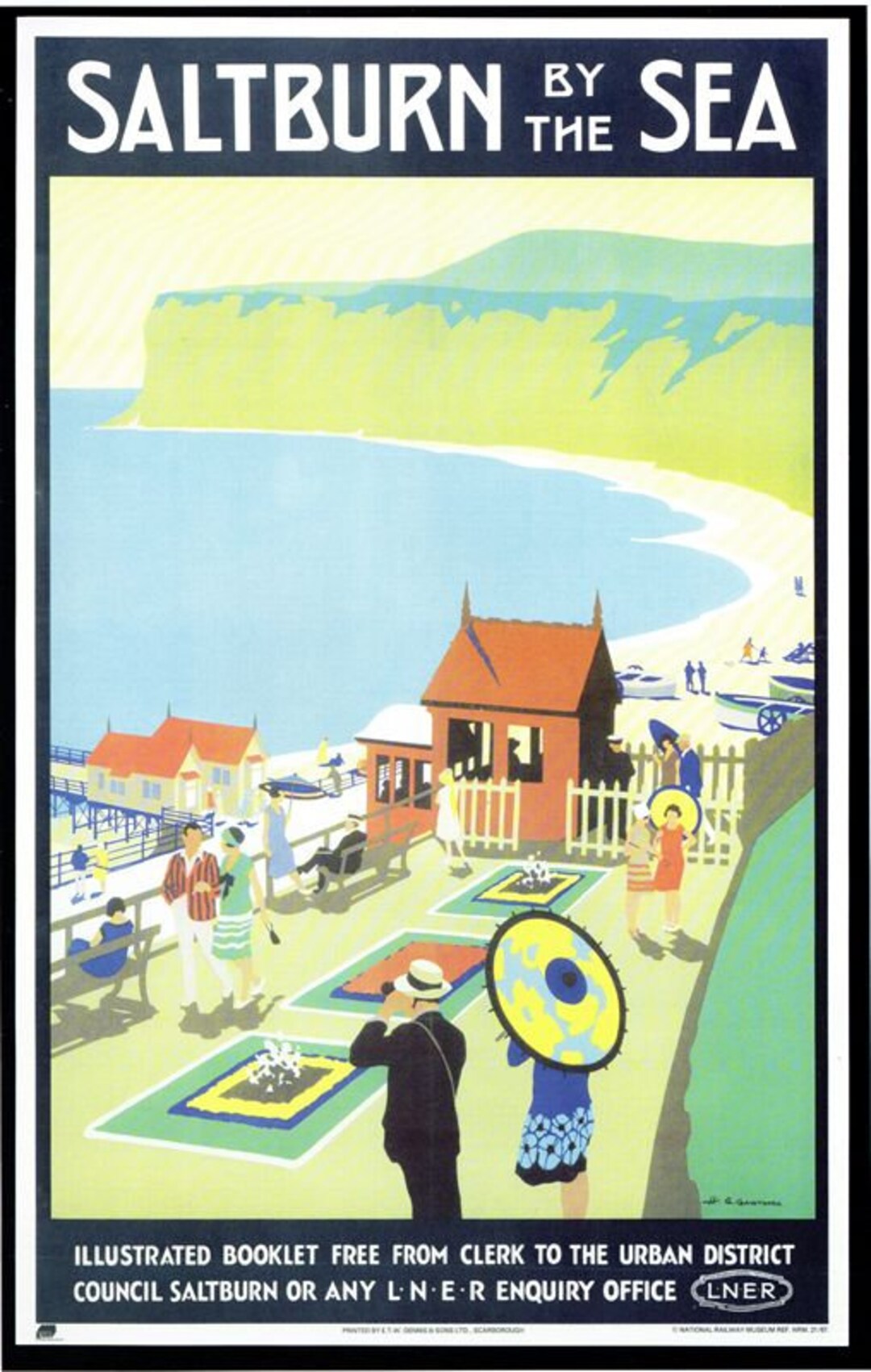 Vintage LNER Saltburn by the Sea Railway Poster A4/A3/A2/A1 Print - Etsy