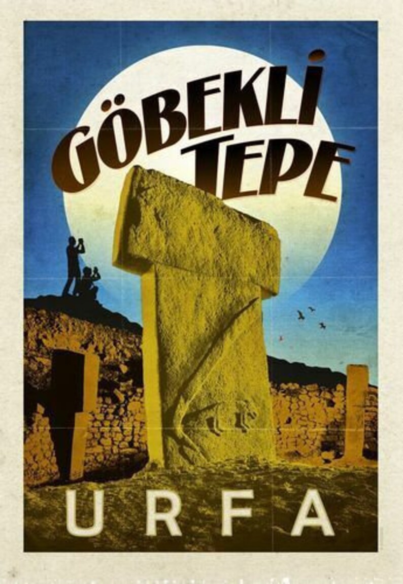 Vintage Turkey Urfa Gobekli Tepe Tourism Poster Print A3/a4 - Etsy