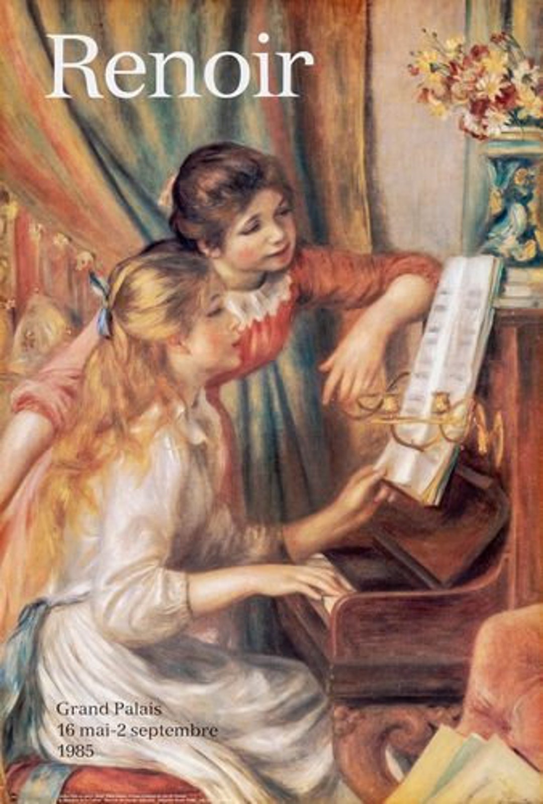 Vintage 1985 Renoir Art Exhibition Paris Poster A3/A4 - Etsy