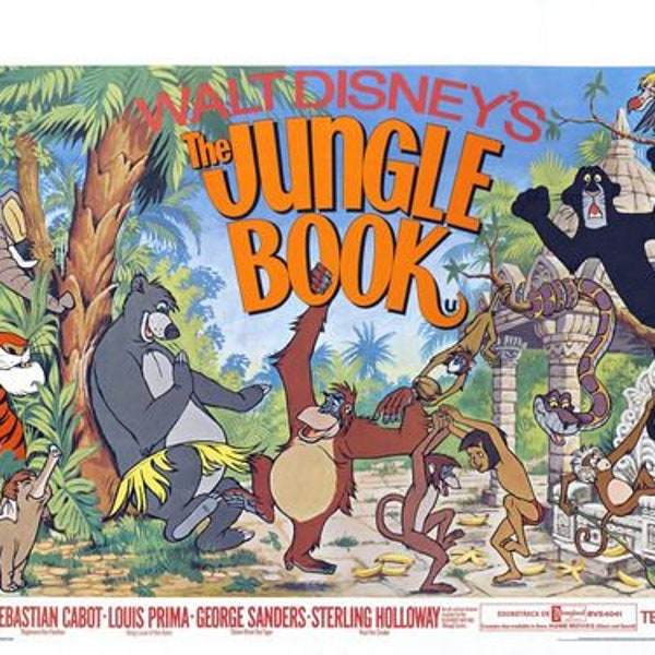 Vintage Jungle Book Movie Poster - Etsy
