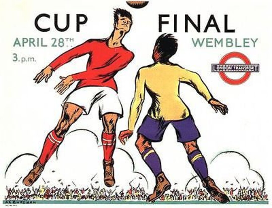 1934 Fa Cup Final Man City Portsmouth Transport Poster A3 / A2 Print - Etsy
