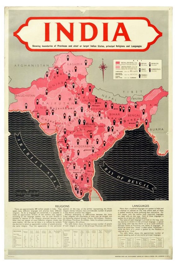 World Map British India