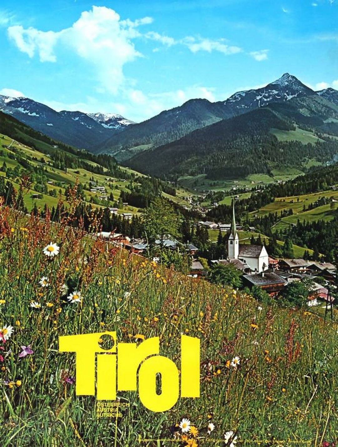 Vintage Tirol Austria Tourism Poster Print A3/A4 - Etsy