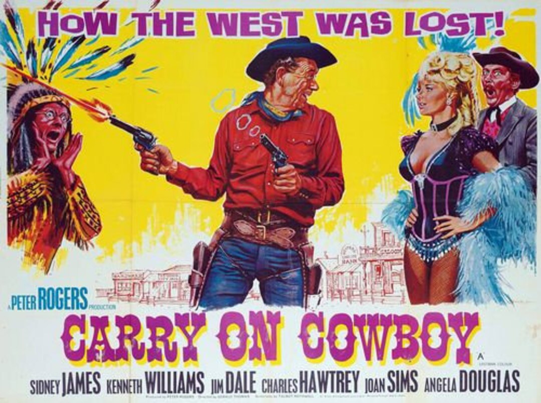 Vintage Carry on Cowboy Movie Poster A3/A4 - Etsy