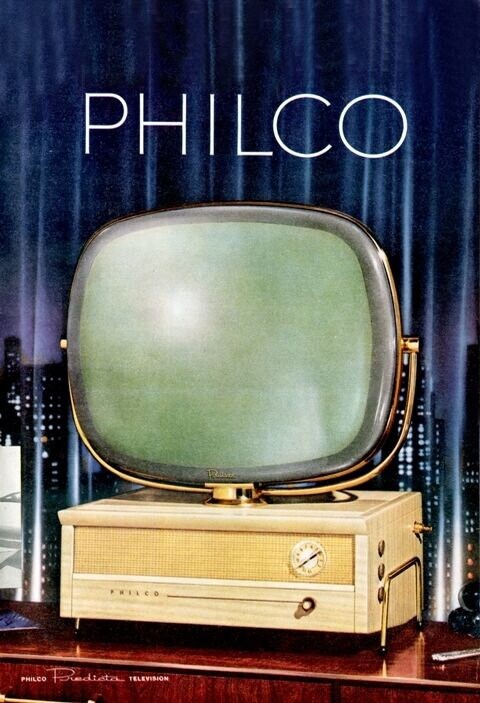 1950's Mid Century Advert for Philco Predicta Televisions A3 Poster ...