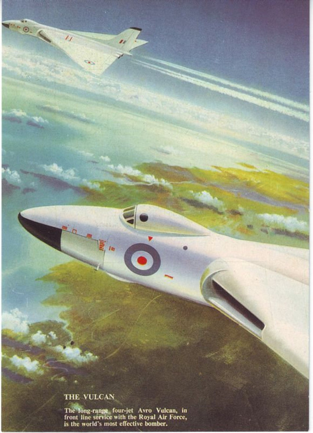 Vintage Vickers Vulcan RAF Poster Print A3/A4 - Etsy