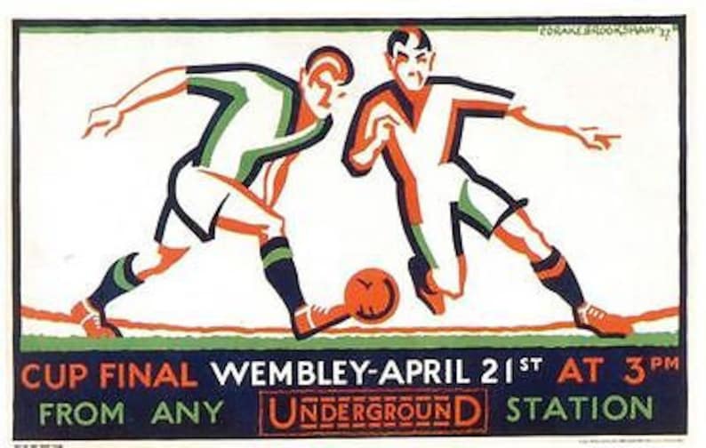 1928 Fa Cup Final Promotional Transport Poster A3 / A2 Print - Etsy