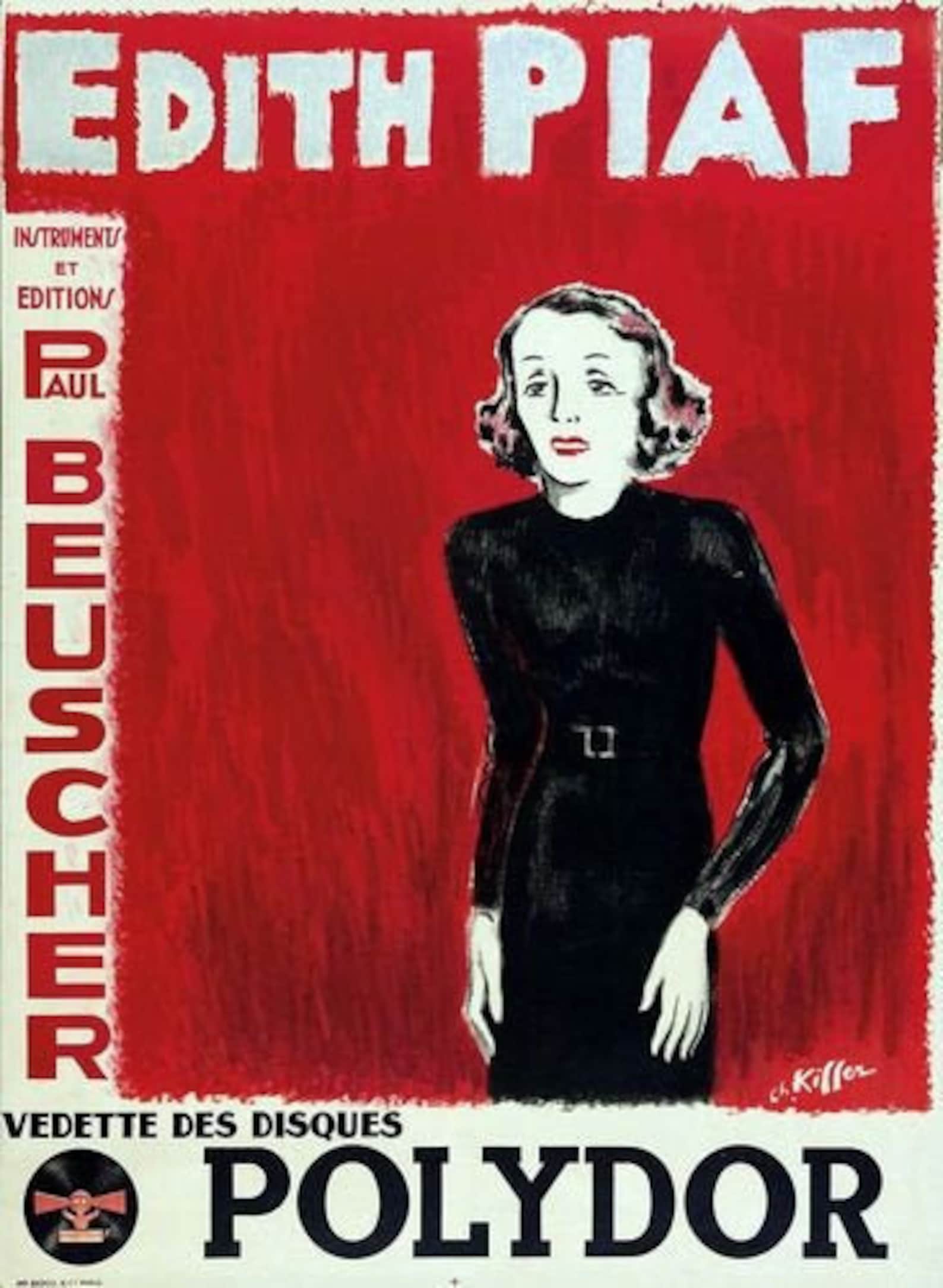 Vintage Edith Piaf Album Release Poster A3/A4 Print - Etsy