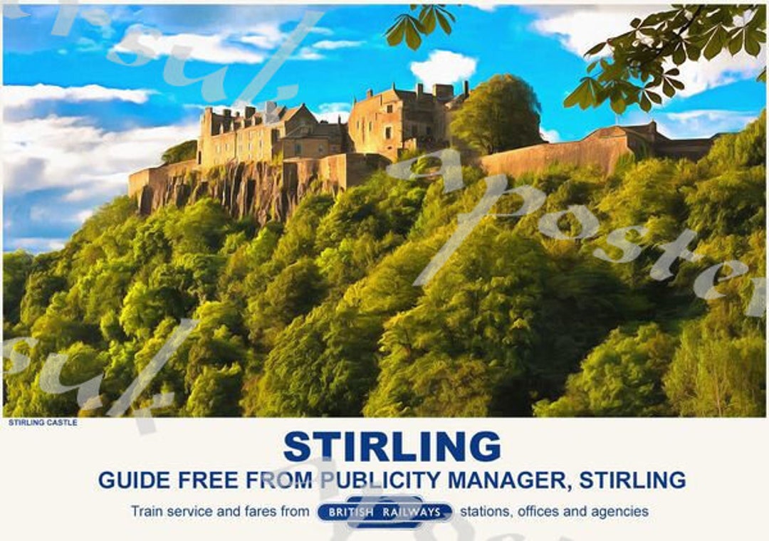 Vintage Style Railway Poster Stirling Castle A4/a3/a2 Print - Etsy