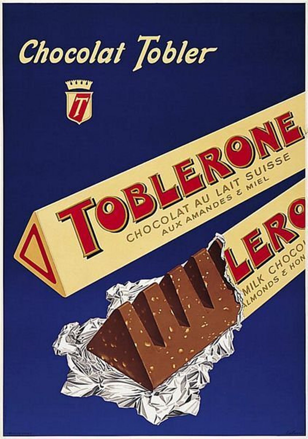 Vintage Toblerone Chocolate Advertisement Poster A3 Print - Etsy