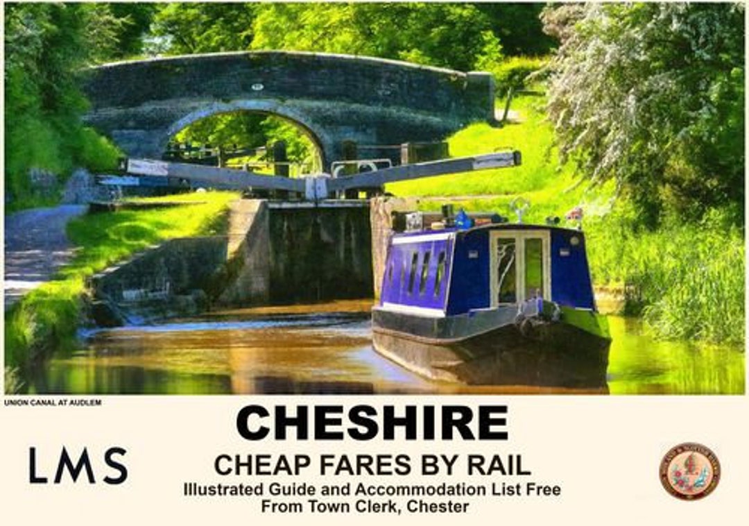 Vintage Style Railway Poster Audlem Cheshire A4/A3/A2 Print - Etsy