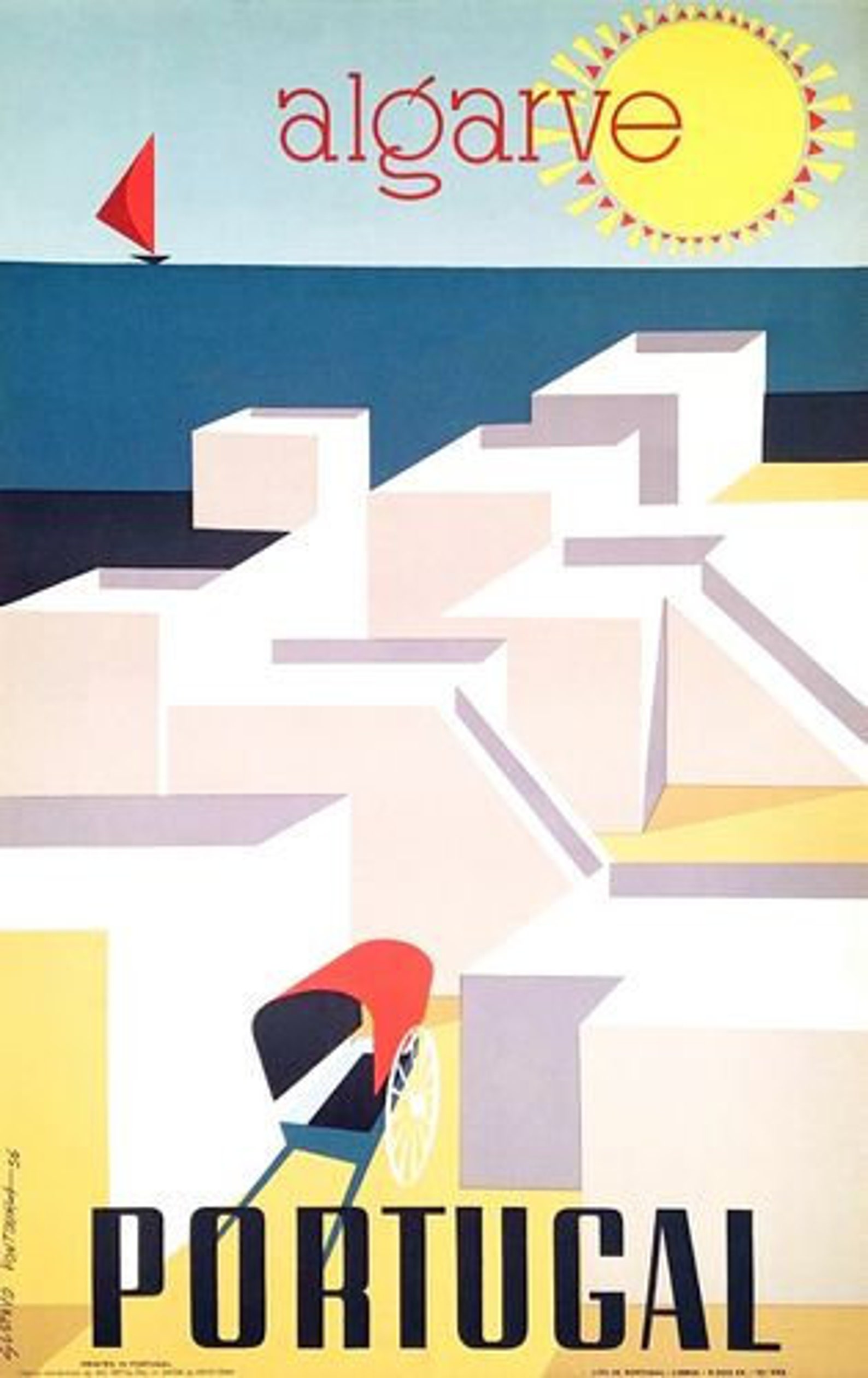 Vintage Algarve Portugal Tourism Poster A3/A4 Print - Etsy