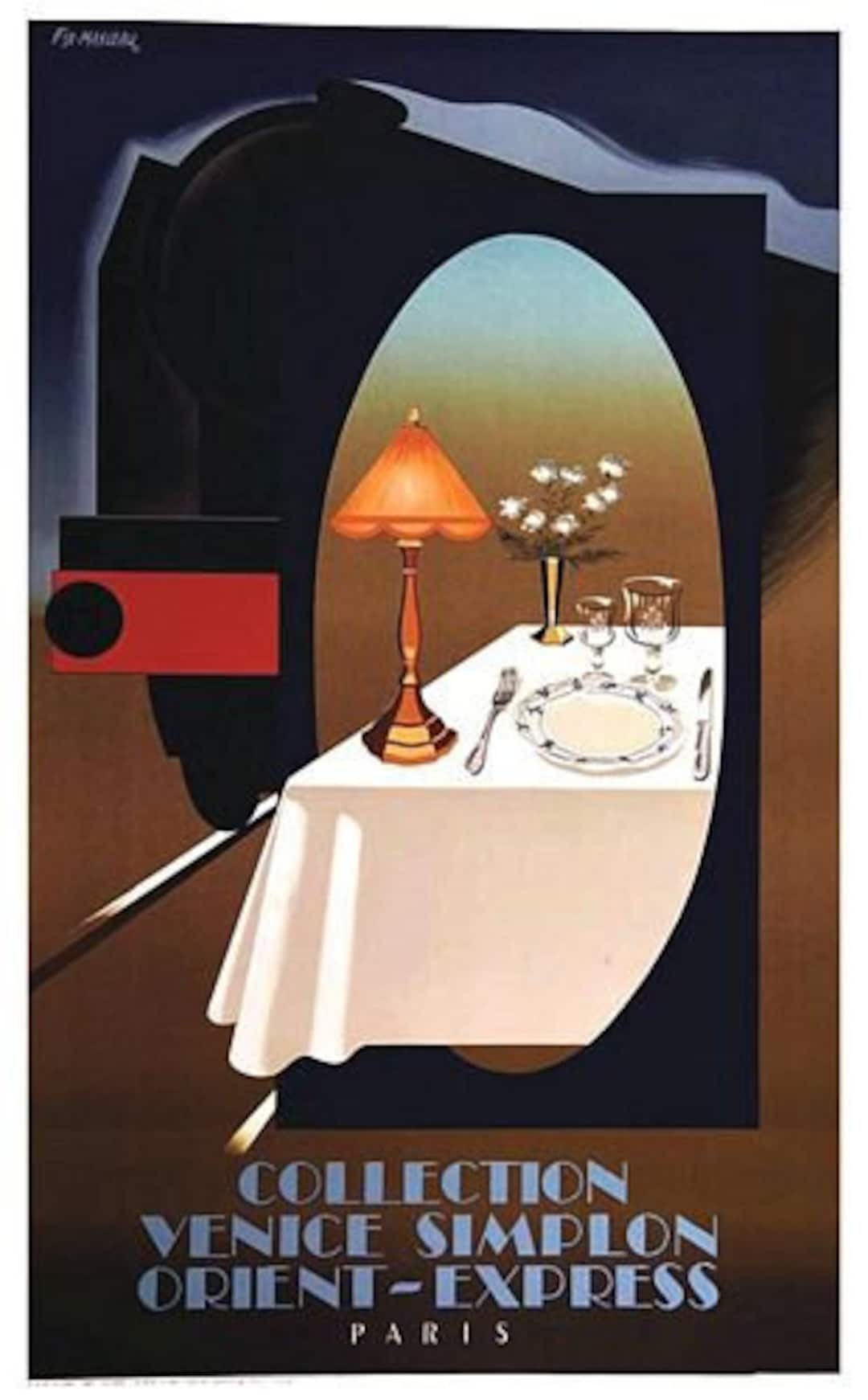 Vintage Orient Express Dining Car Tourism Poster A4/A3 Print - Etsy