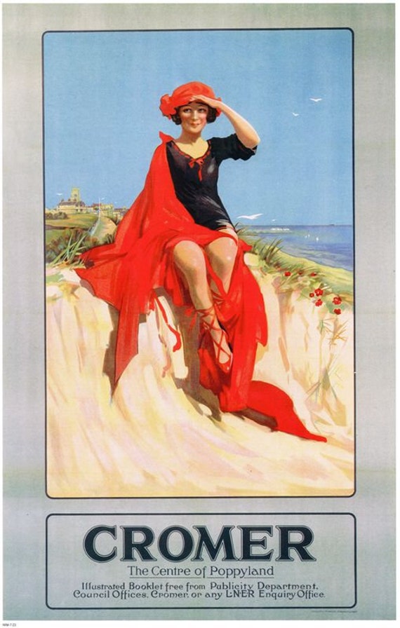 Vintage LNER Cromer Norfolk Railway Poster A4/A3/A2/A1 Print - Etsy