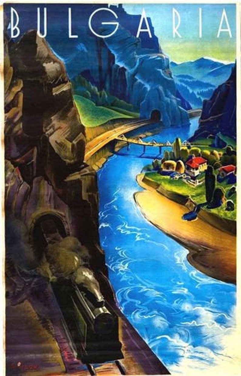 Vintage Bulgaria Tourism Poster 2 A3/A4 Print - Etsy