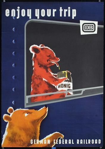 Vintage German Railways Tourism Poster A3/A4 - Etsy